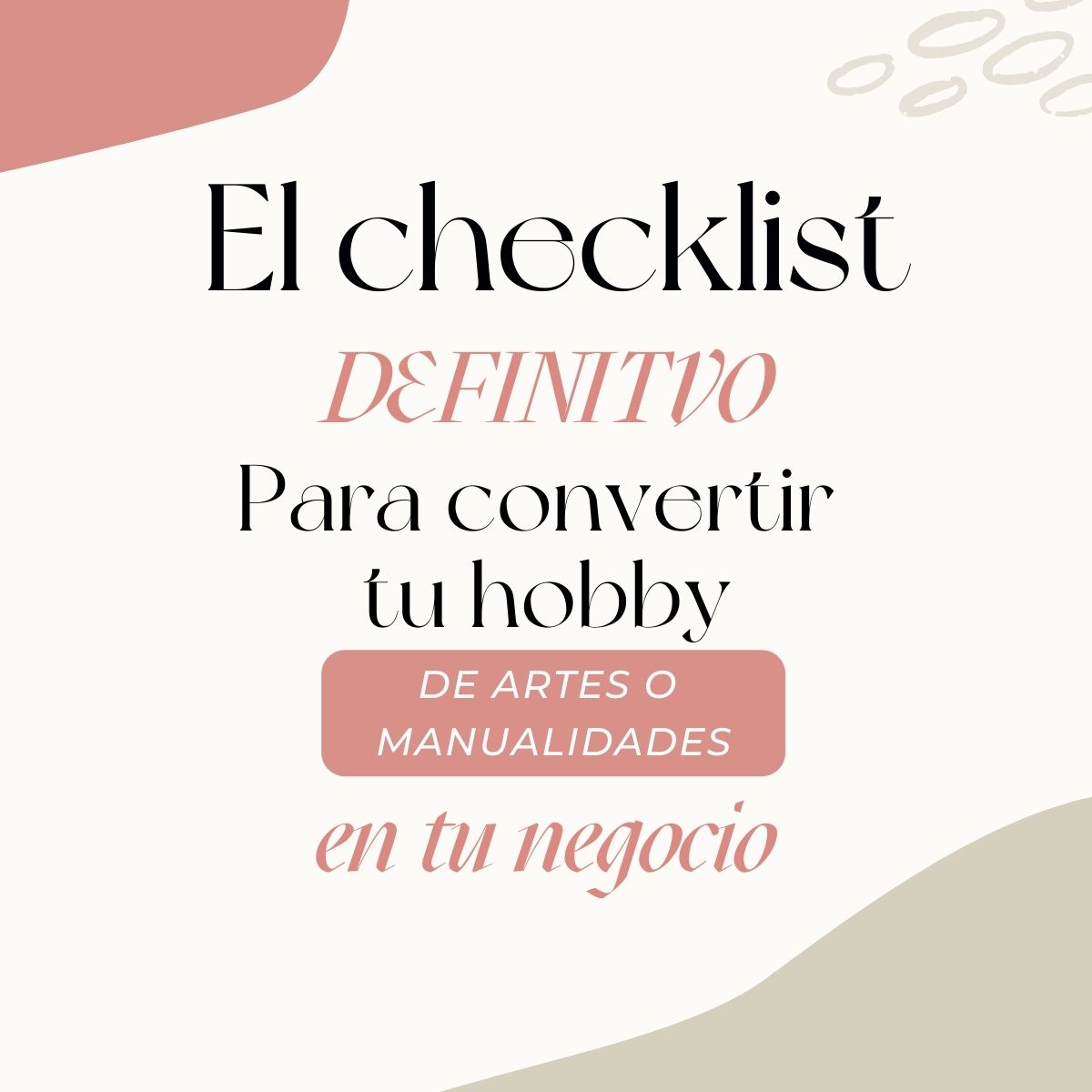 Checklist para emprender con tus artes o manualidades - Linda sierr...