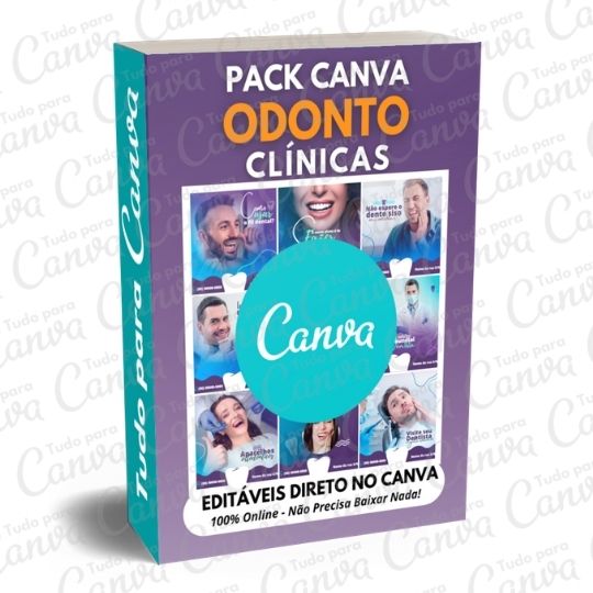 Pack Canva Editável - Odonto Clínicas + 5 Kits Bônus - Tudo Para Ca...