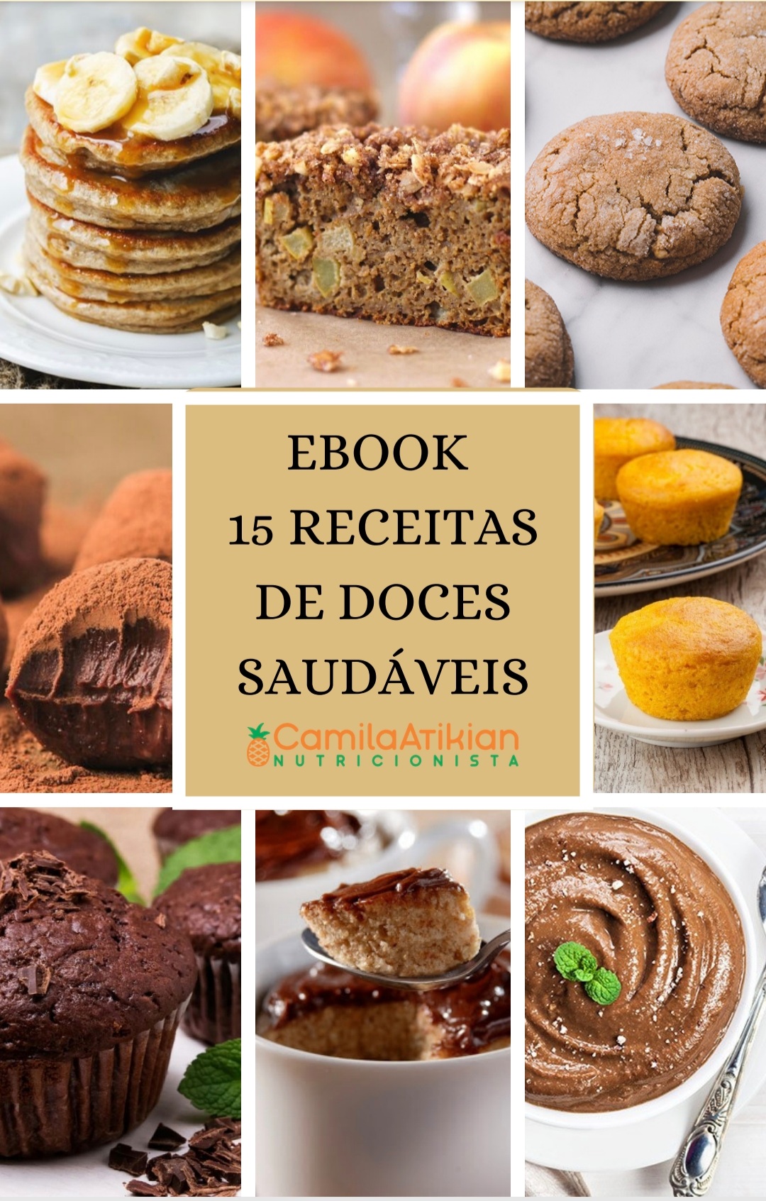 EBOOK DE RECEITAS DE DOCES FIT - Camila Atikian | Hotmart