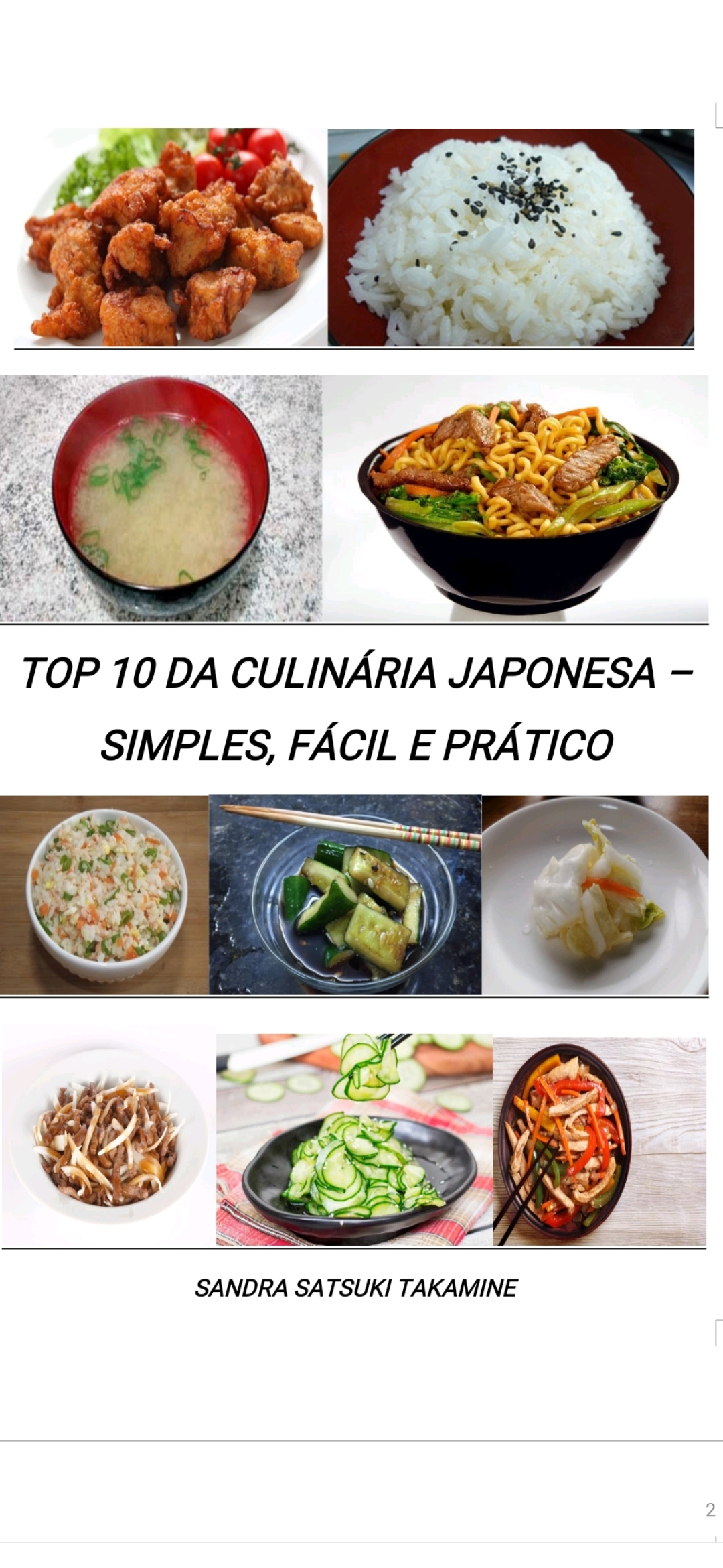 Top 10 da culinária japonesa - simples, fácil e prático - SANDRA TA...