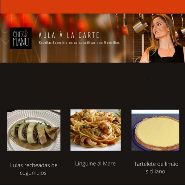 Aula À La carte - Lulas recheadas com cogumelos Linguini al Mare Ta...