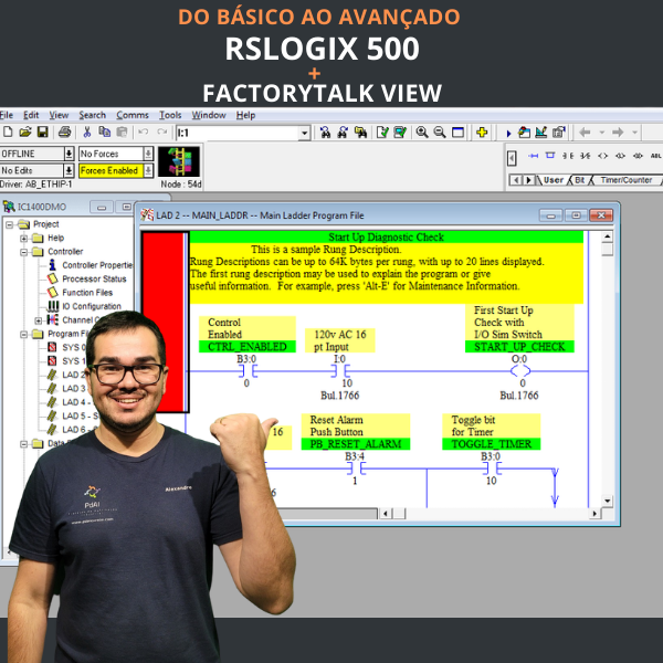RSLogix 500 Básico / Avançado - SLC500 + Micrologix (+ Bônus ...
