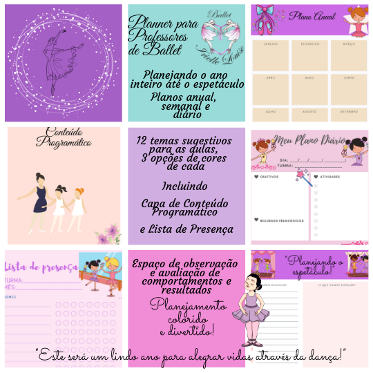 Planner Professores de Ballet - Irielle Louise De Lima Araújo | Hot...