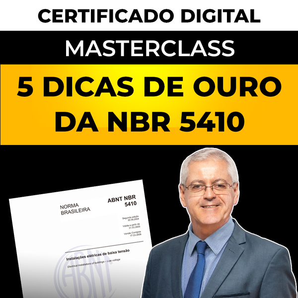 Certificado - Masterclass 5 dicas de Ouro da NBR 5410 - Universidad...