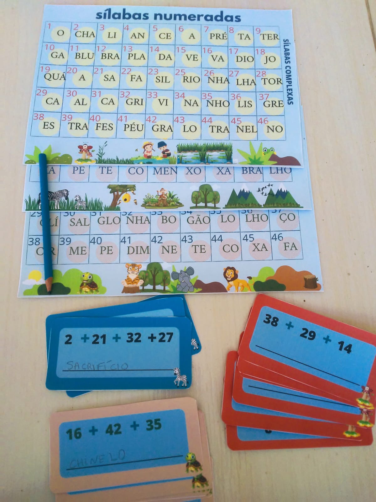 Silabas complexas numeradas. - Wenia Queiroga dos Santos Oliveira