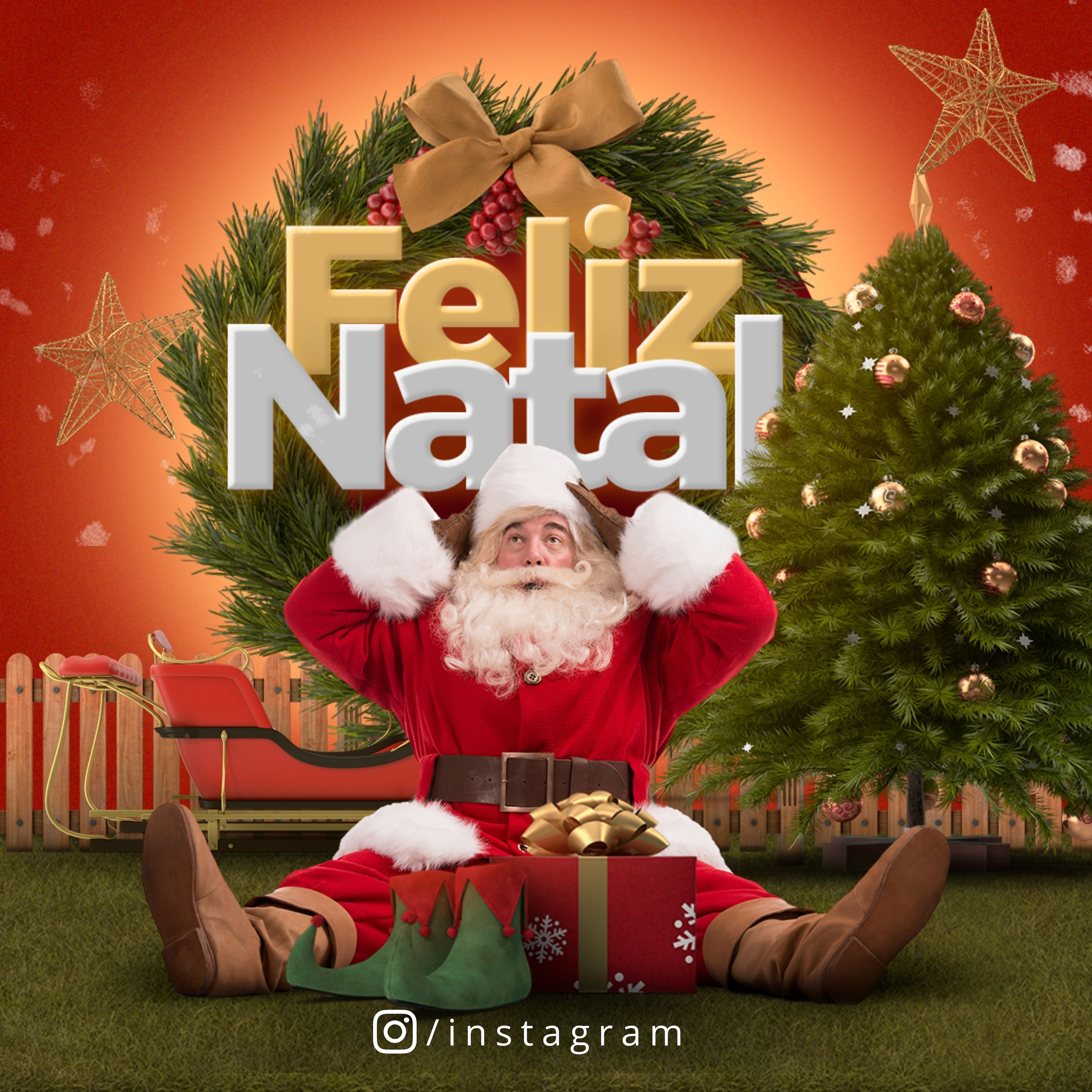 Pack 30 artes editáveis Canva para Instagram tema Natal - Camila Qu...