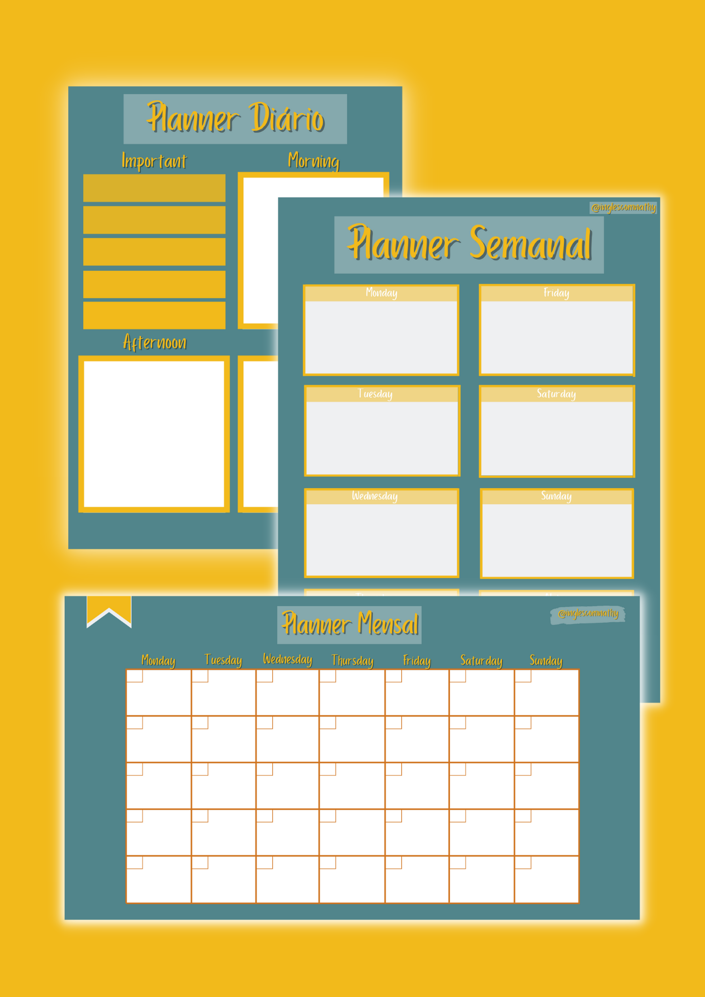 Planner personalizado / Inglês com Nathy - Inglês com Nathy | Hotmart