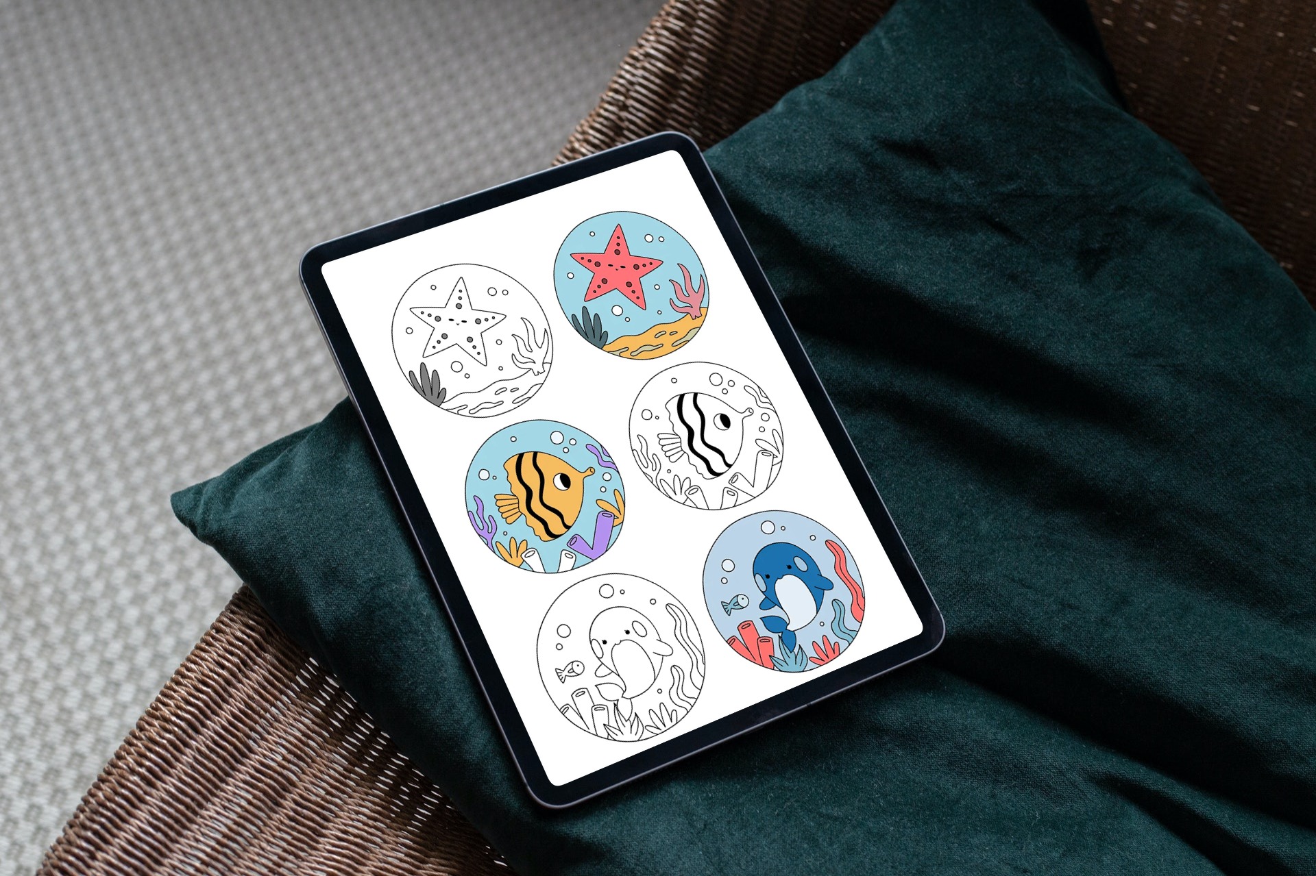 Animals Coloring Worksheet, 3 printable pages, digital, coloring fo...