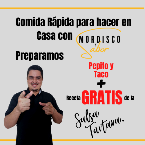 Pepito y Taco - Comida Rápida para hacer en casa con Mordisco y Sab...