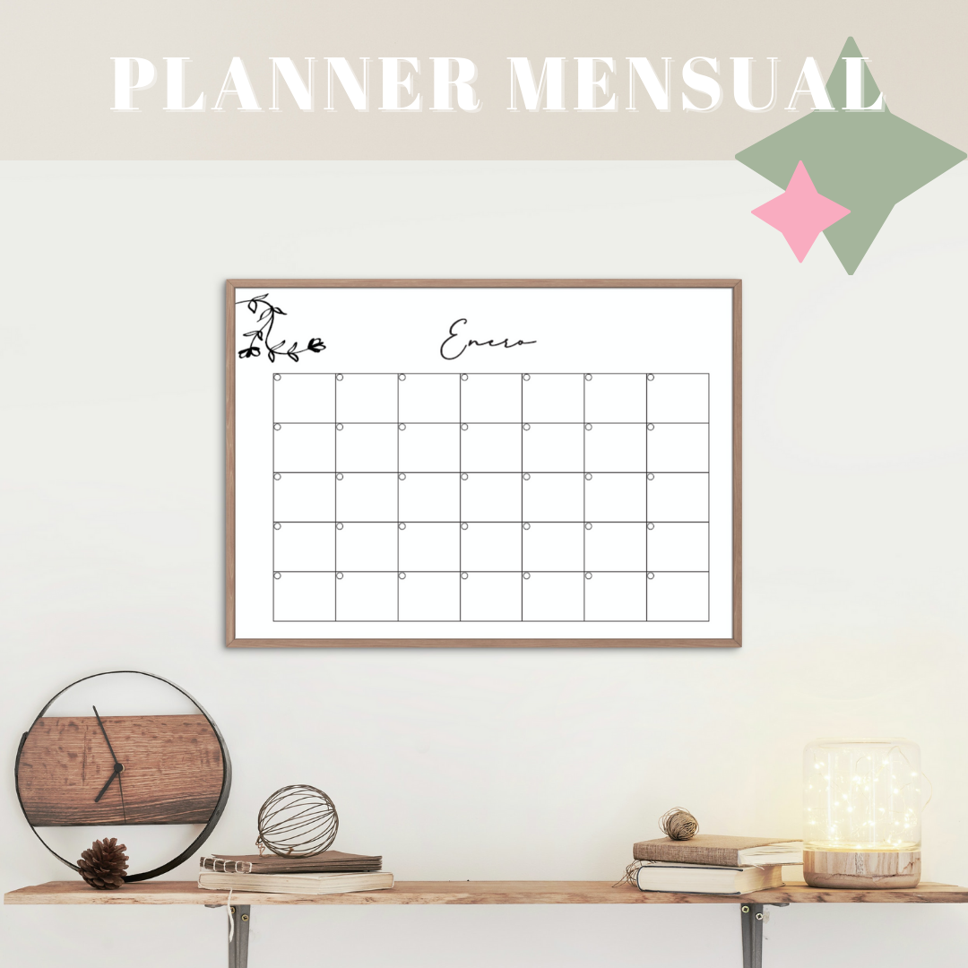 PLANNER MENSUAL - Scarlet Colmenares | Hotmart
