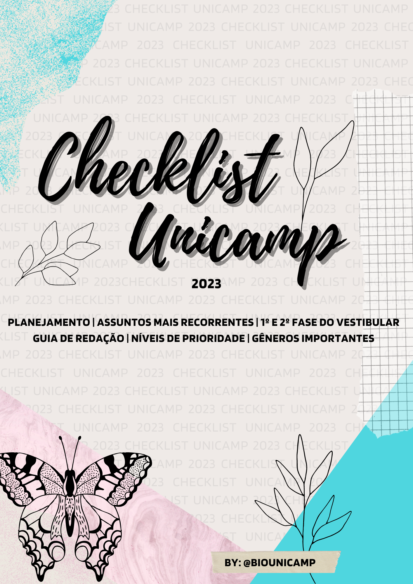 CHECKLIST UNICAMP 2023 - Jackeline Annie | Hotmart