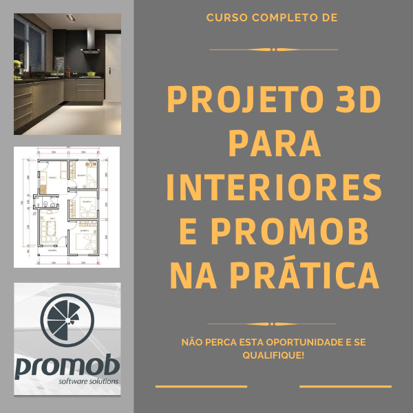 Curso de Projeto 3D para interiores e Promob na prática - Adinelia Pinheiro | Hotmart