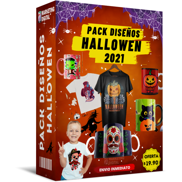 MEGAPACK DISEÑOS HALLOWEN 2021 - Emporio Virtual | Hotmart