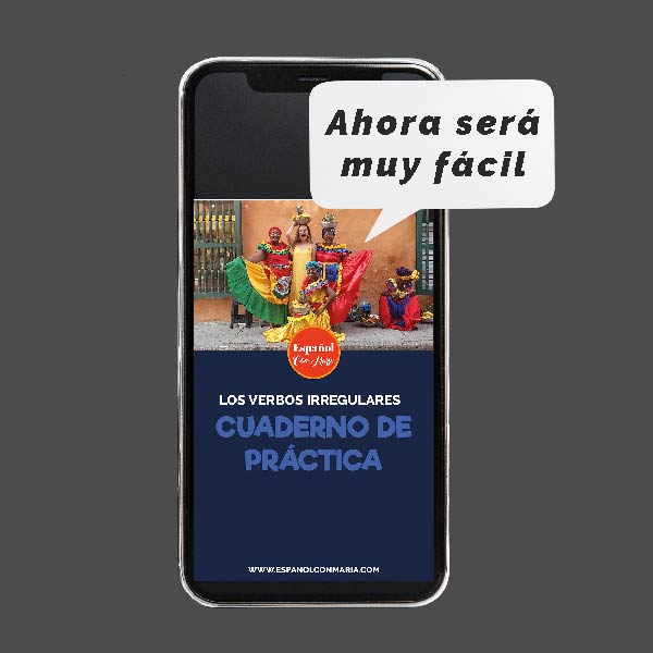 Cuaderno de verbos irregulares en español - Español con María | Hotmart