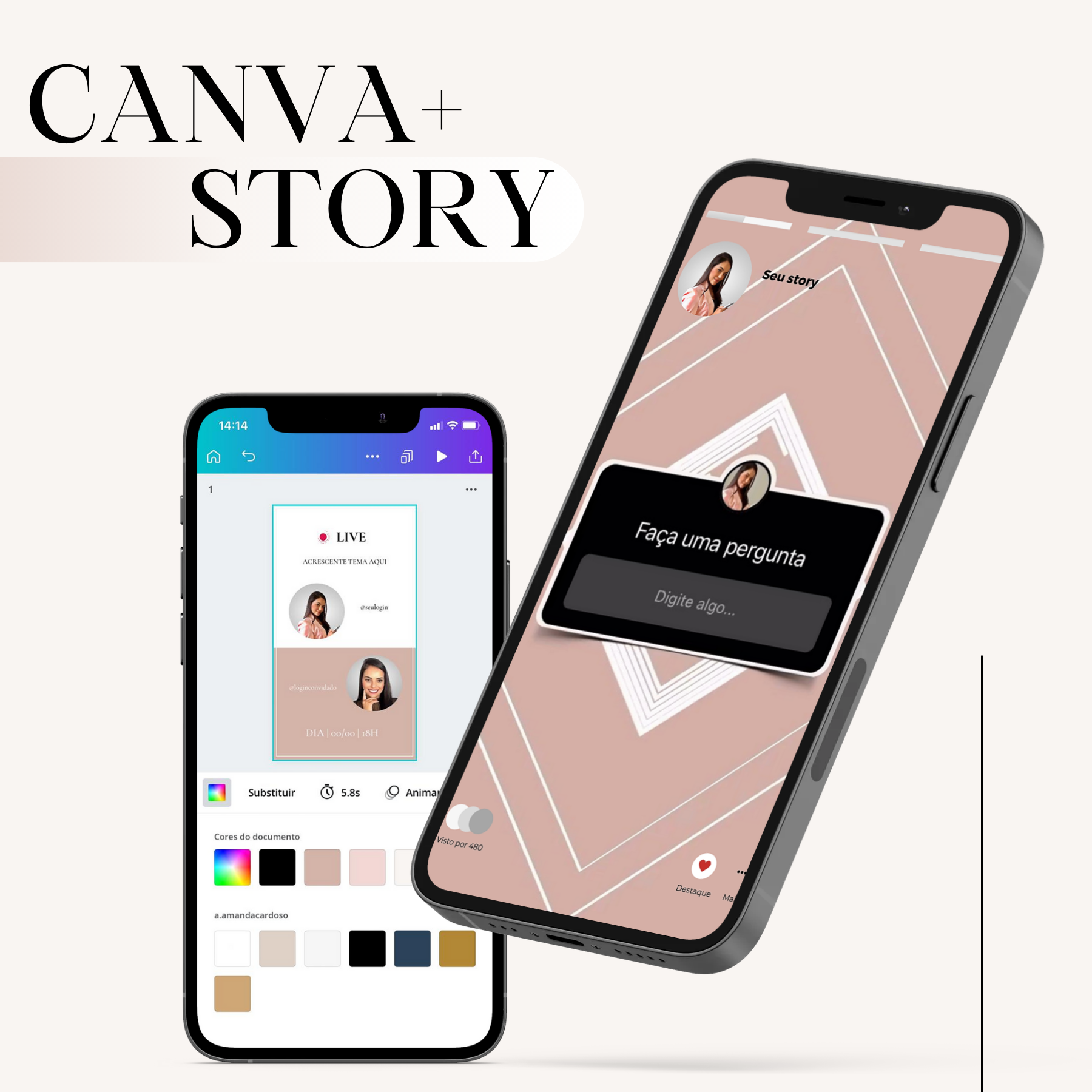 Canva+ Story - Amanda Cardoso | Hotmart