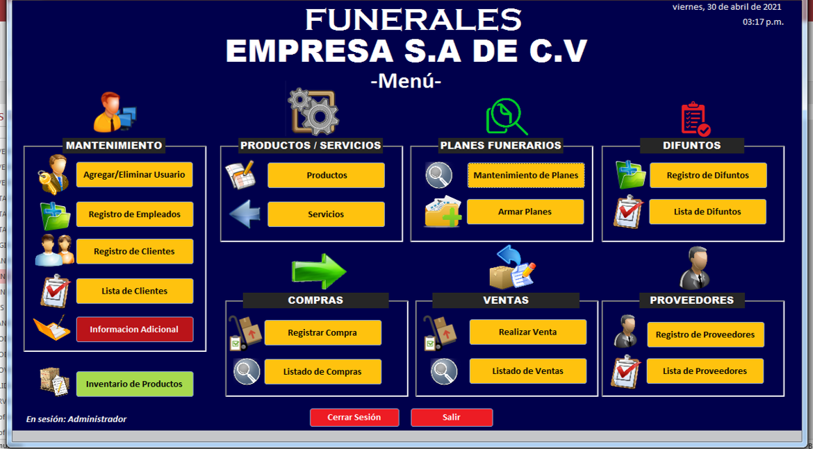 SISTEMA DE GESTIÓN PARA FUNERARIA - SAMUEL ENRIQUE ORELLANA PAZ | Hotmart