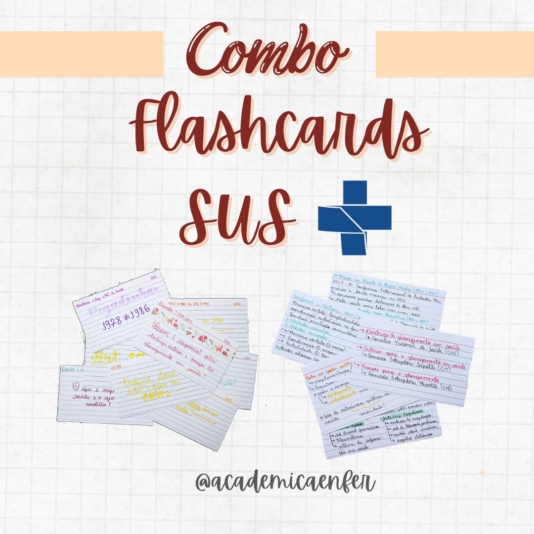 Combo Flashcards SUS - Ana Lídia Holanda Nogueira e Silva | Hotmart