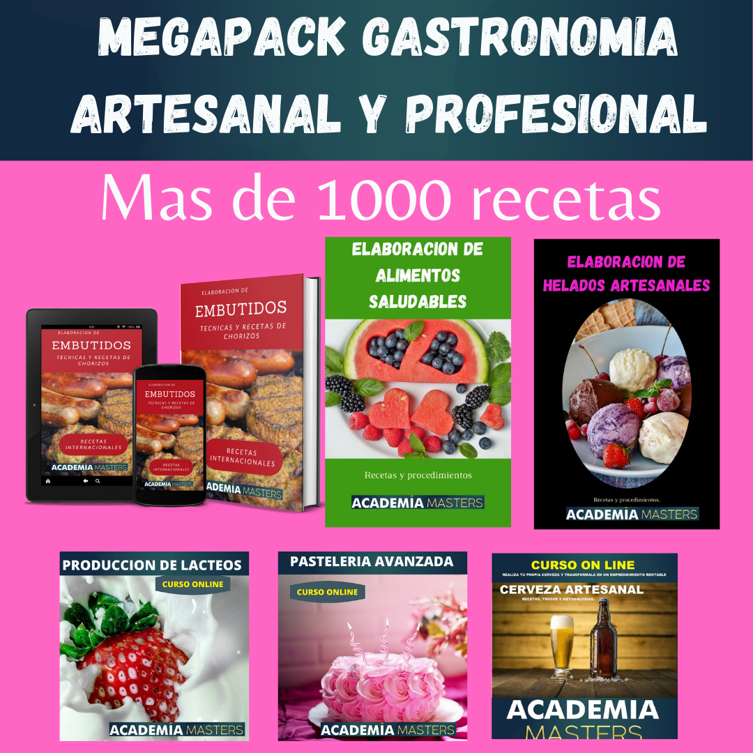 MEGAPACK Cursos Gastronómicos - Academia Masters - Matias Aranda