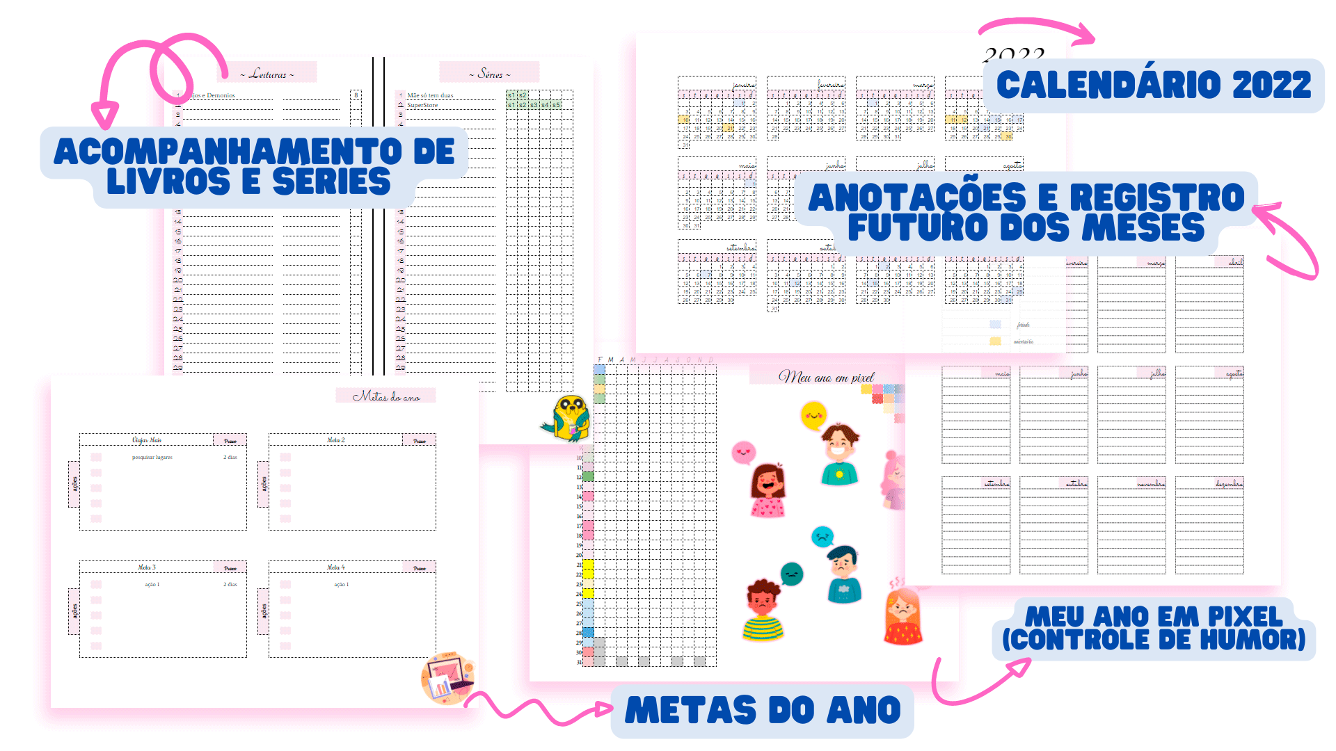 Planilha / Planner de Rastreio de Hábitos 2022 - Jessica Marcondes ...