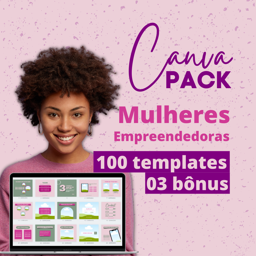 Canva Pack para Mulheres Empreendedoras - Fernanda Fagundes | Hotmart