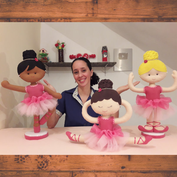 Bailarinas Em Feltro Curso Online Siania Sousa Freitas De Oliv