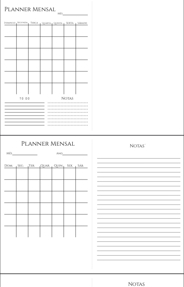 Planner Modelo Minimalista - Gabriele Lins | Hotmart
