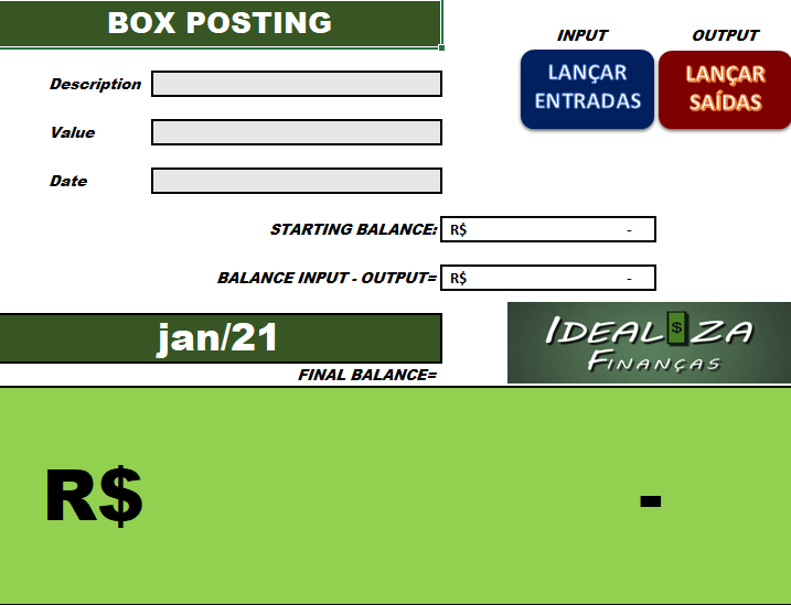 BOX POSTING - Idealiza Finanças | Hotmart