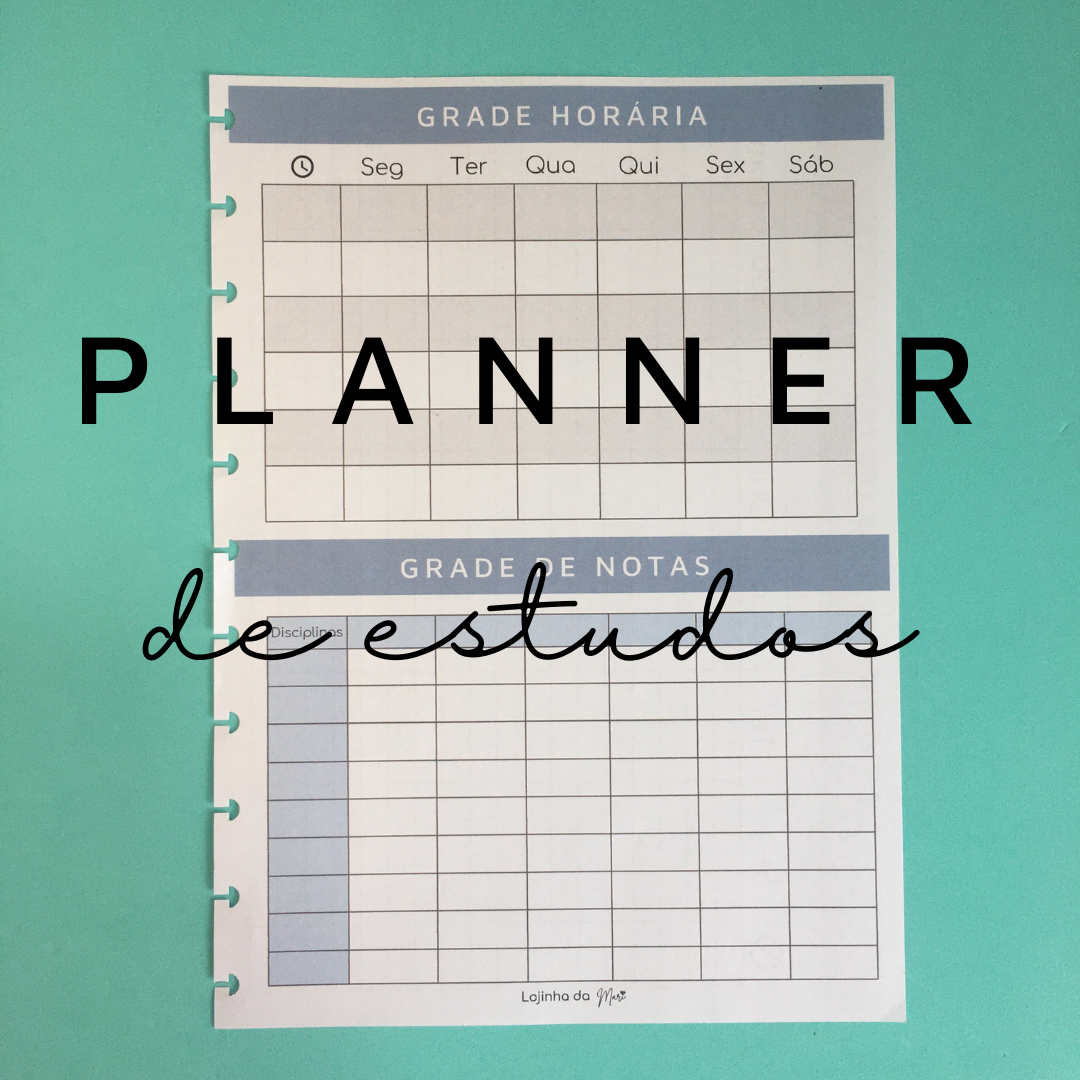 Planner de estudos - Marianna Folly | Hotmart