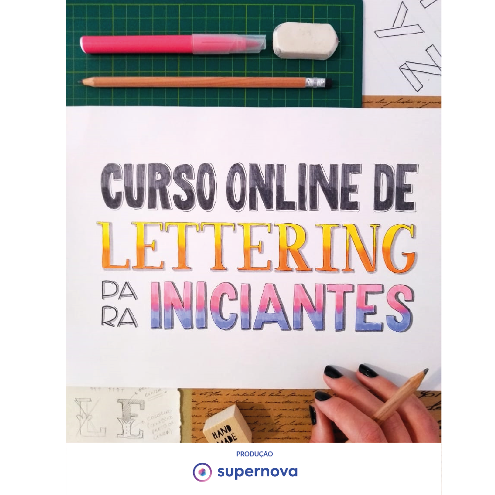 Curso Online - Lettering para Iniciantes - Escola Supernova | Hotmart