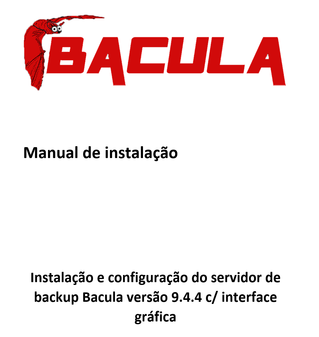 Manual de instalação de Servidor de backup bacula com interface - J...