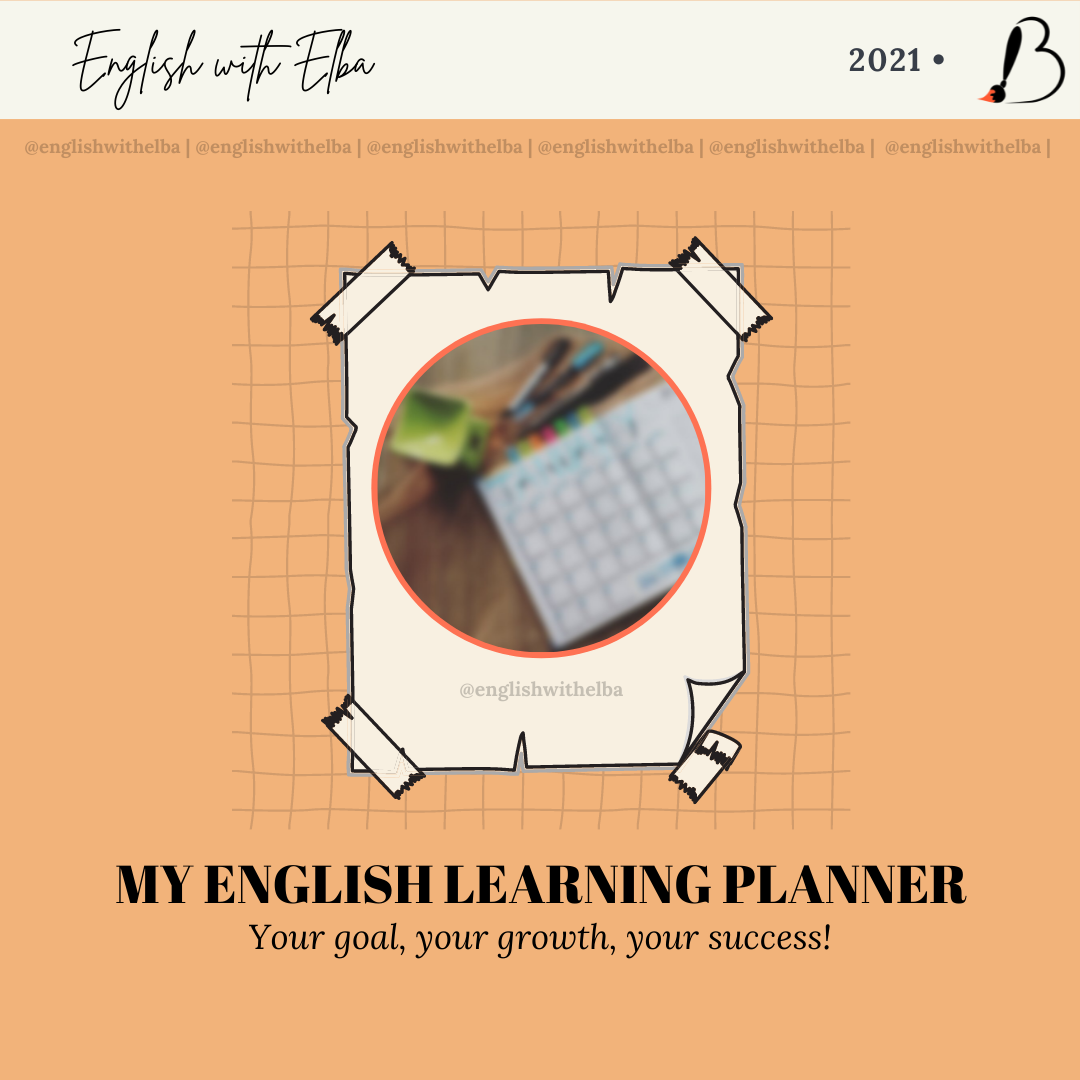 My English Learning Planner - English with Elba | Hotmart