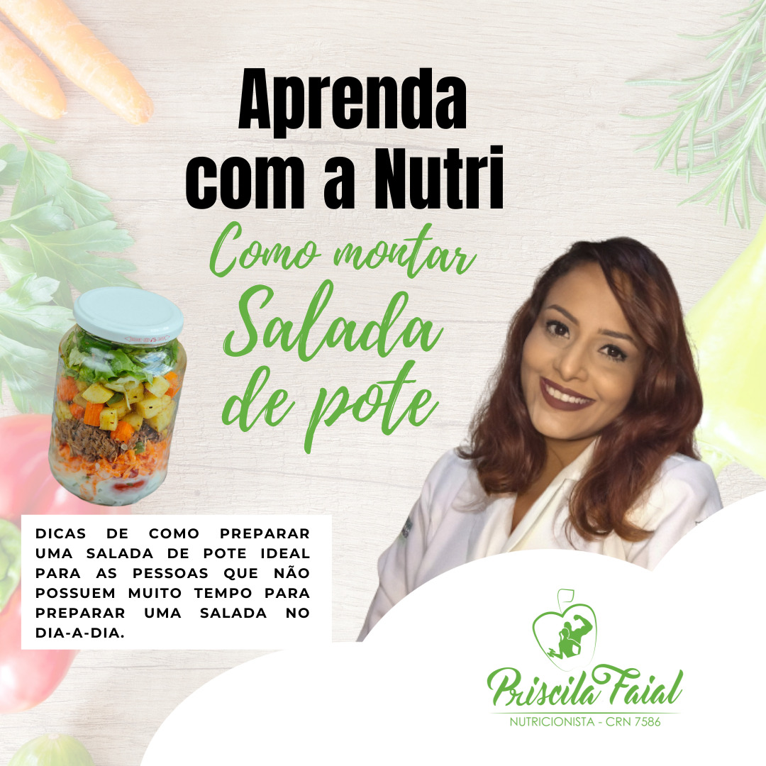 Como montar salada de pote - Priscila Faial | Hotmart