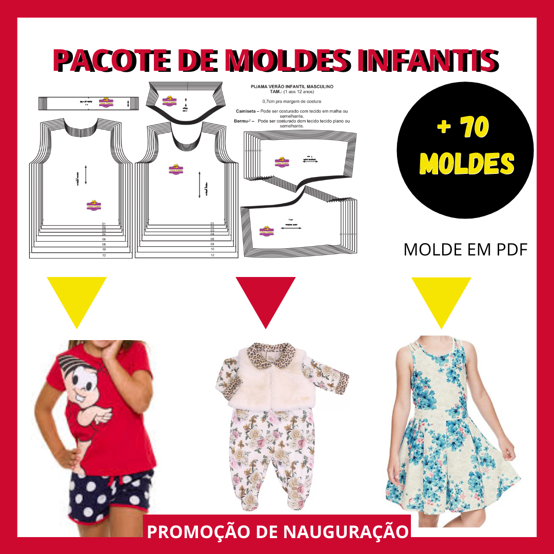 + 80 MOLDES INFANTIS EM PDF - PAPO COSTURA - LOYDA MACEDO | Hotmart