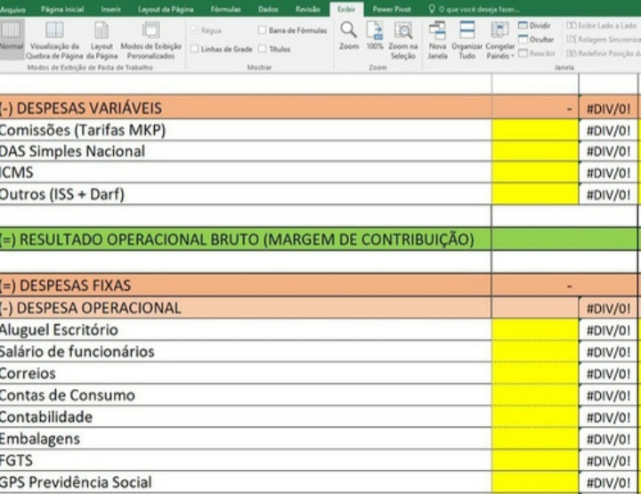 Planilha de DRE para E-commerce Excel - OperaEcommerce | Hotmart