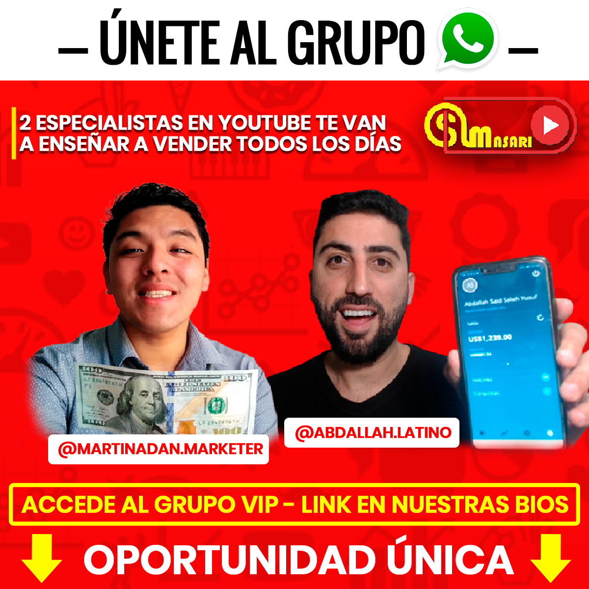 Youtube Masari (Comunidad de Expertos en Ventas con Youtube) - Martín ...