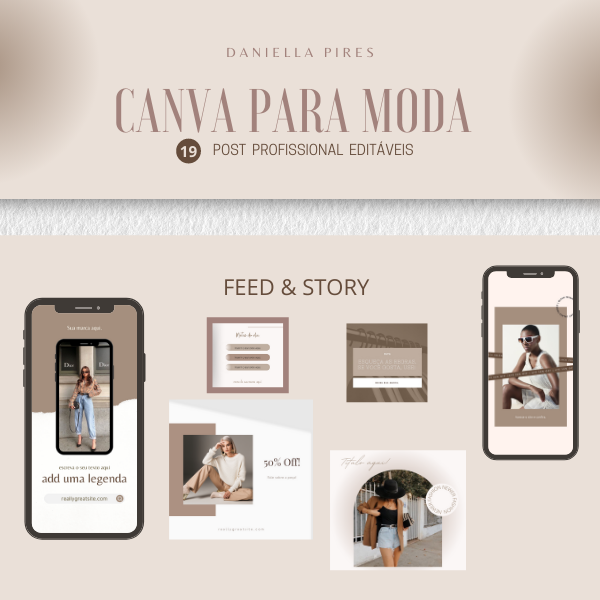 CANVA PARA MODA EDITÁVEIS. - Daniella Pires | Hotmart