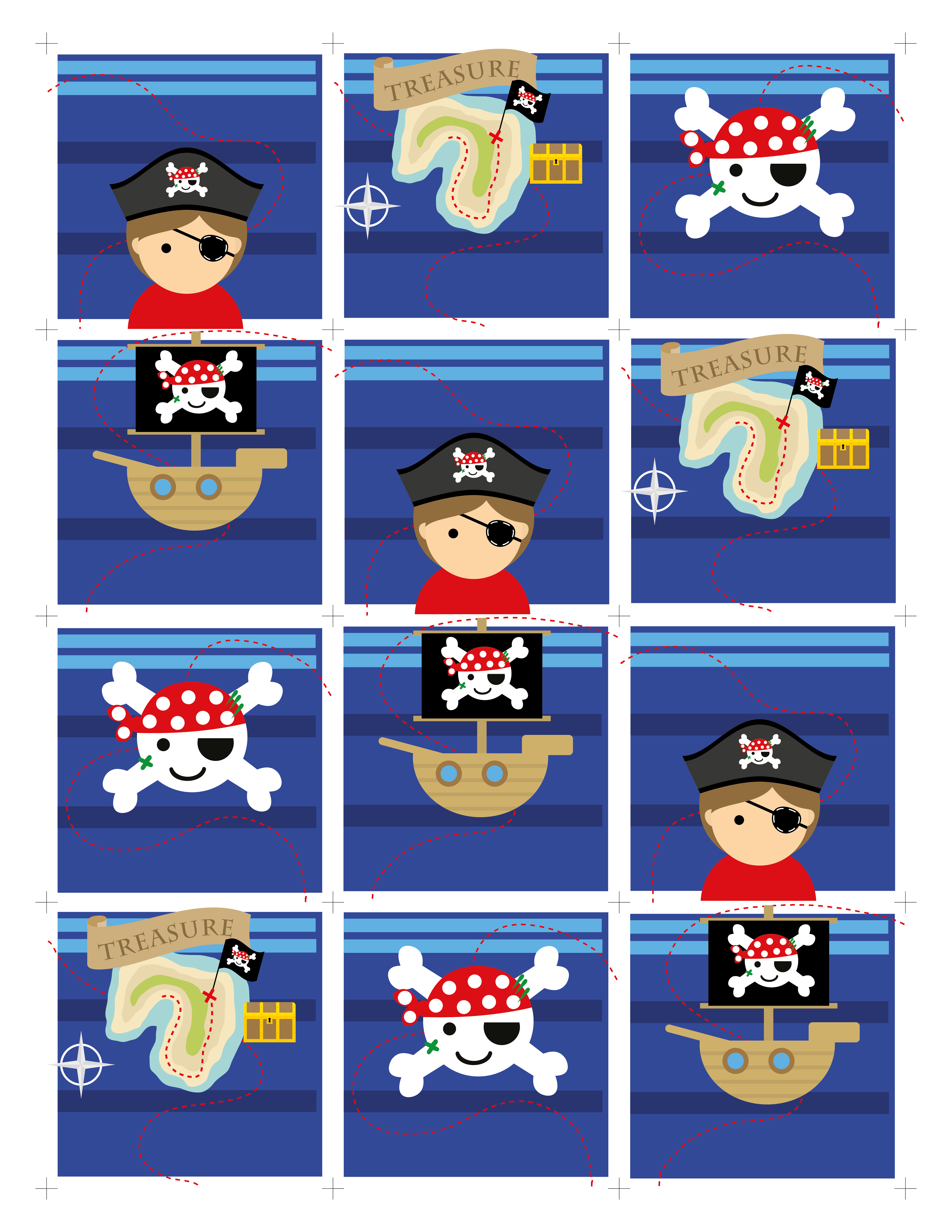 SET TARJETAS PERSONALES - REF: PIRATA - ThePaperSet | Hotmart