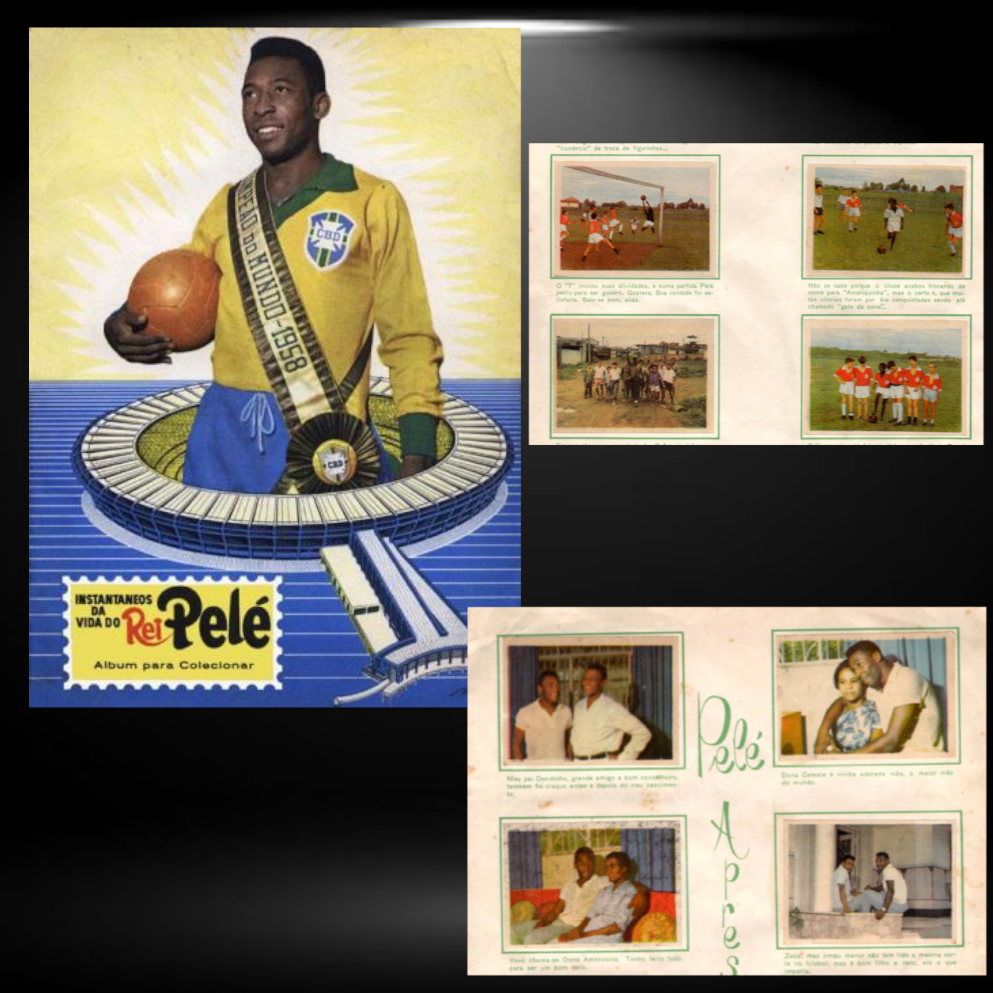 Álbum de Figurinhas do Pelé de 1965 - Digitalizado - Leonardo Rodri...