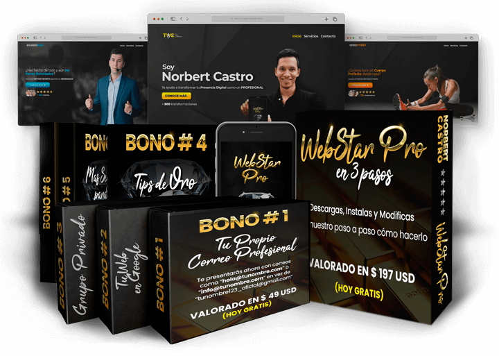 WebStar Pro - Tu Página Web Profesional Lista en 3 Pasos - Webstar ...