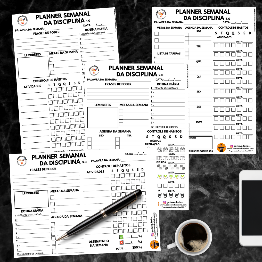 + 4 Planners Semanais: Layouts Diferenciados e Especiais - Gustavo ...