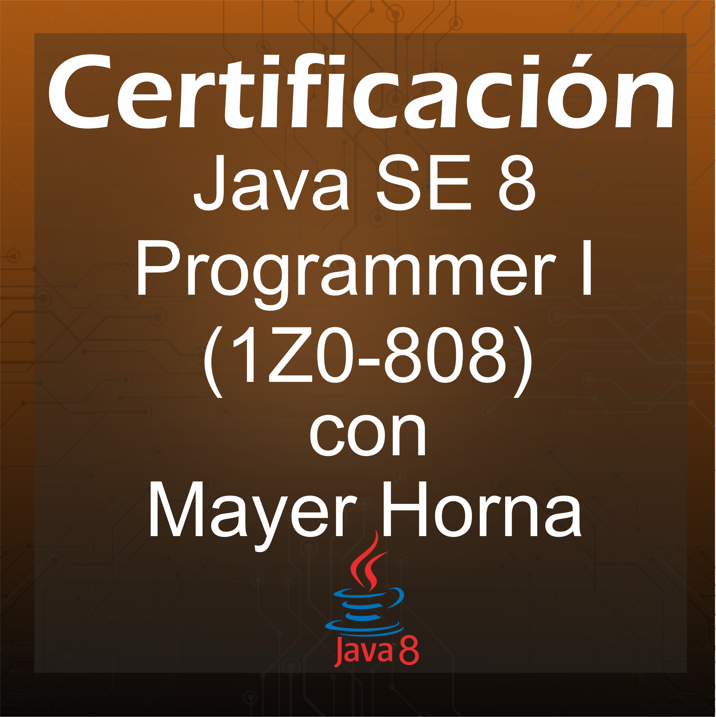 Curso para la certificación Java SE 8 Programmer I (1Z0-808) - Mayer Horna Garcia | Hotmart