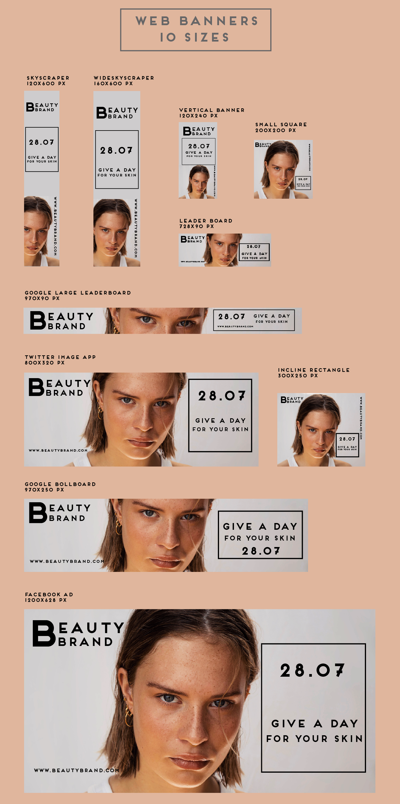 Web Banner Template - 10 Sizes - Isabele Natalie Moreira | Hotmart