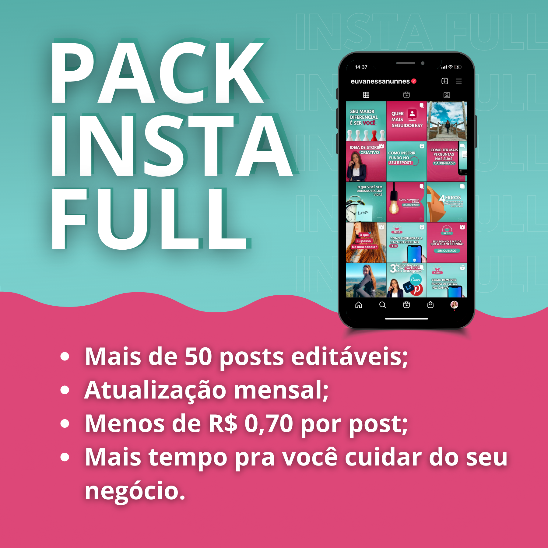 PACK INSTA FULL - VANESSA NUNES | Hotmart