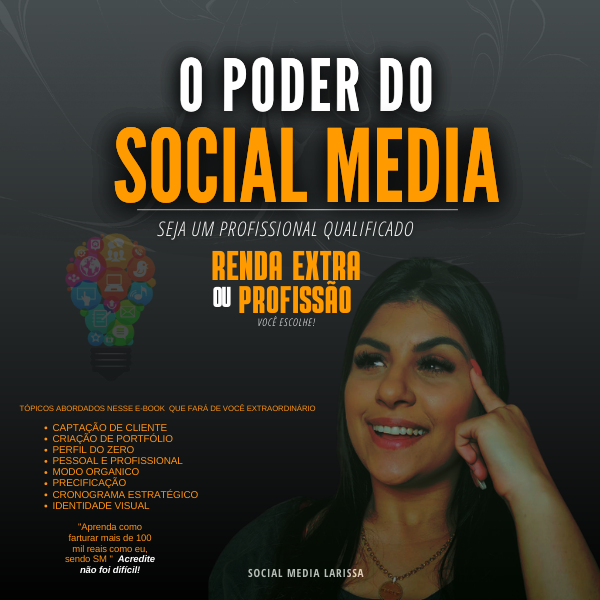 KIT A PROFISSÃO SM "O PODER DO SOCIAL MEDIA" - Larissa Leonel dos s...