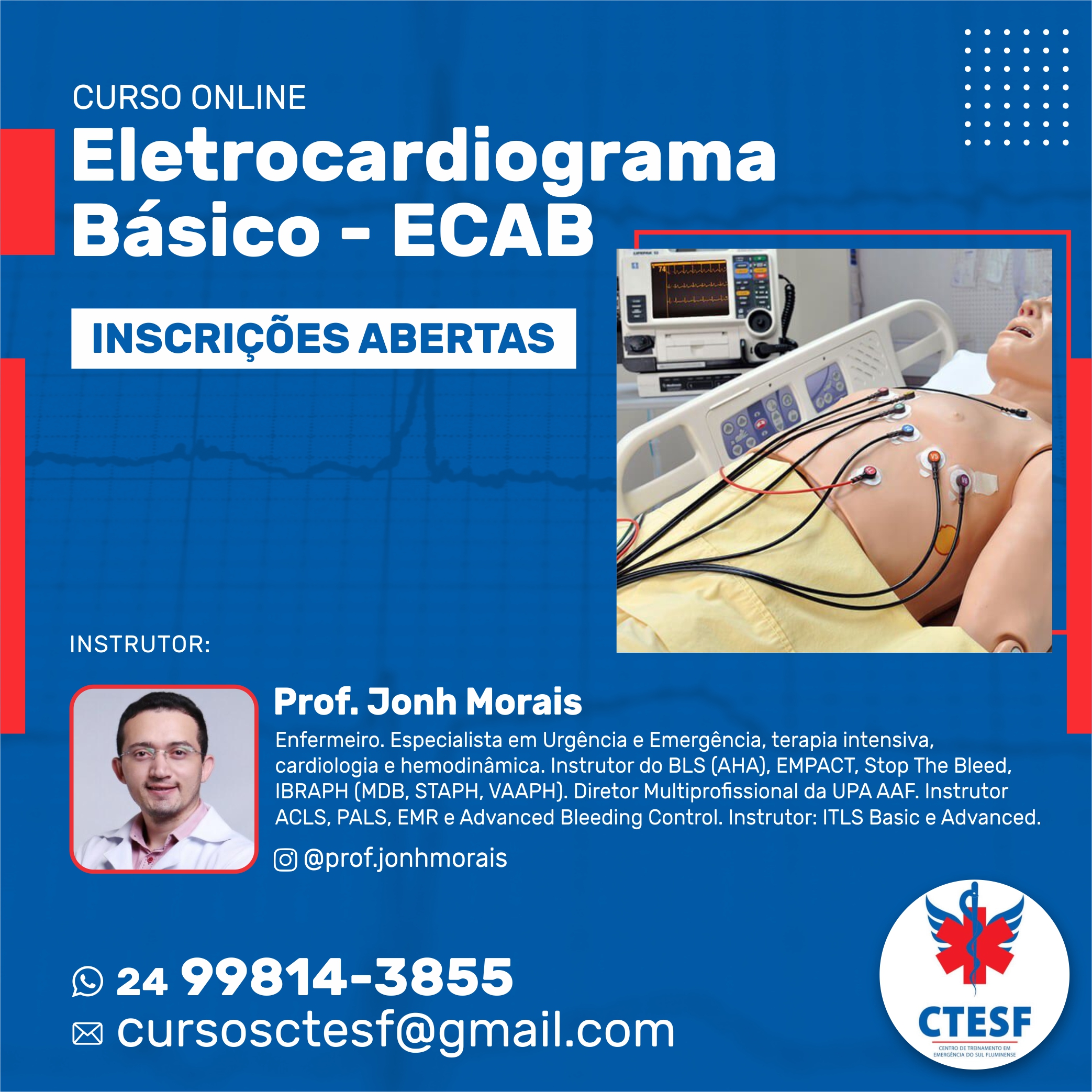 Eletrocardiograma Básico - ECAB - CTESF - CENTRO DE TREINAMENTO EM ...