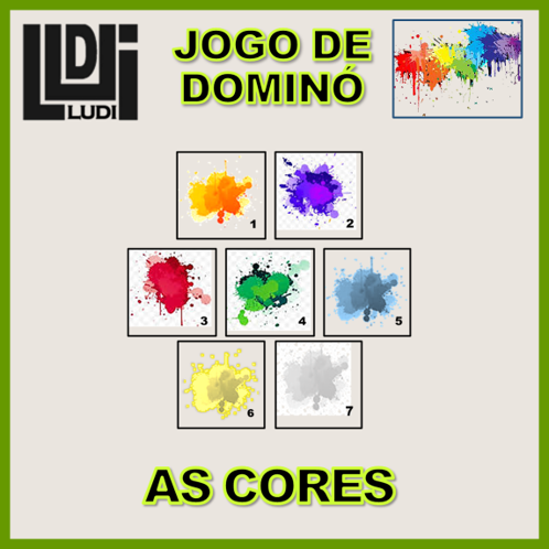 Jogo de Dominó - CORES - Produto LUDI - Ludi Personalizados | Hotmart