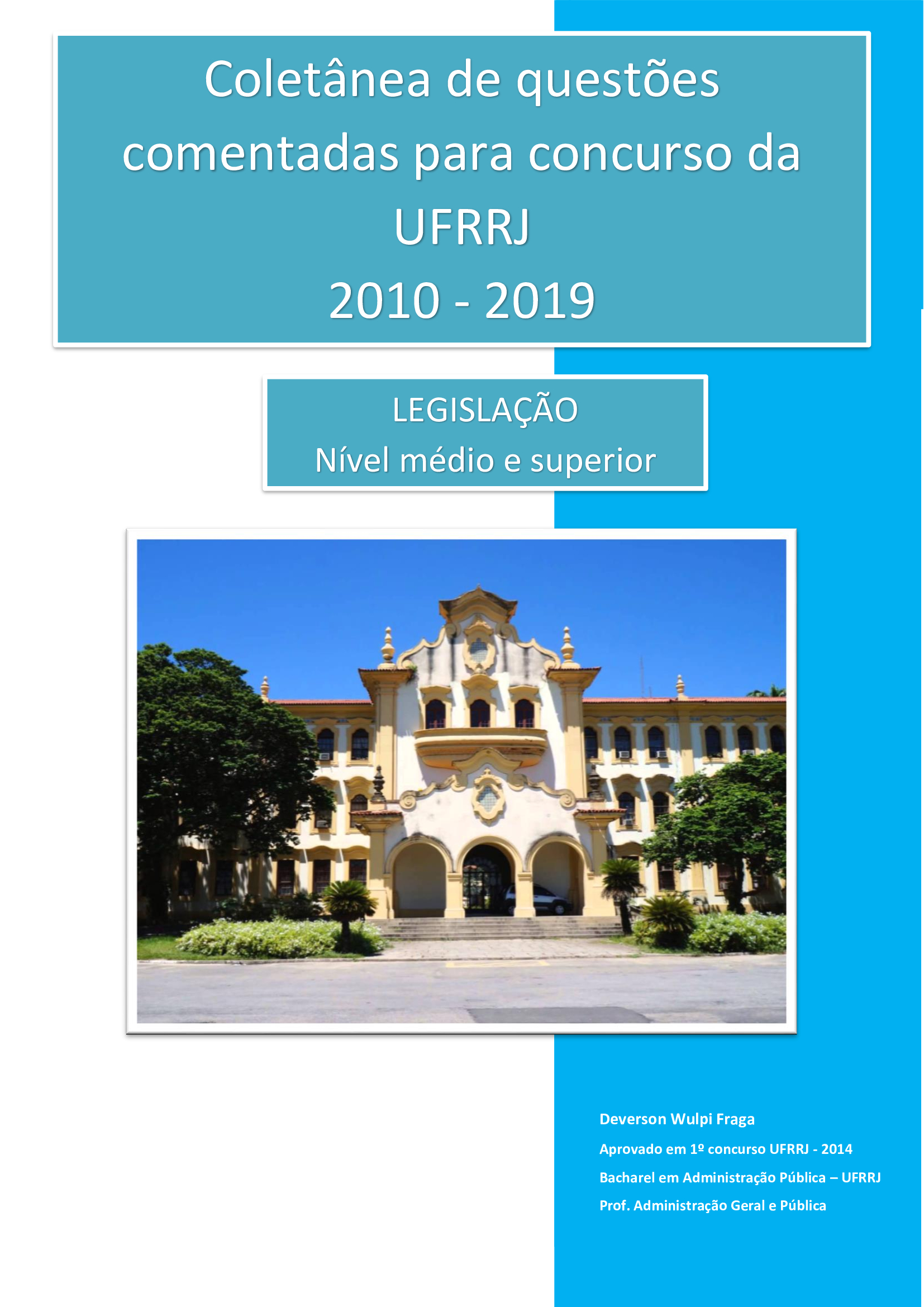 Apostila Legislação - concurso UFRRJ - Deverson Wulpi Fraga | Hotmart