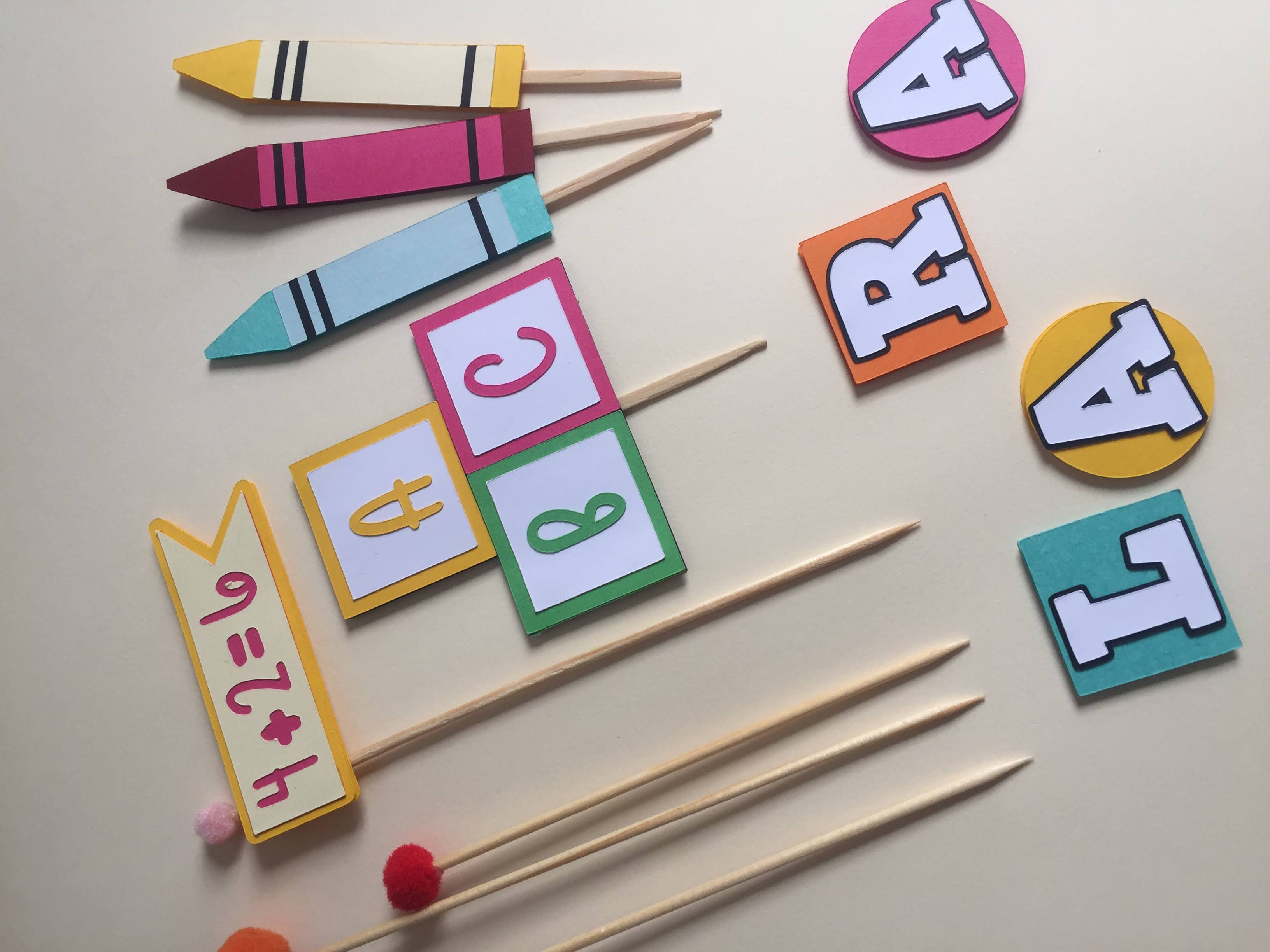 Arquivo digital Topper cake ABC - Topper Tudo | Hotmart