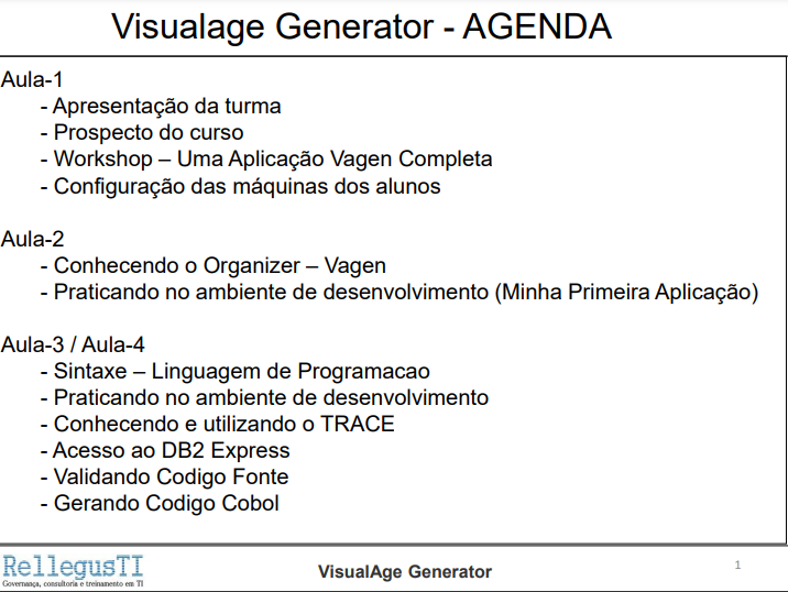 Apostila VisualAge Generator com Banco de Dados