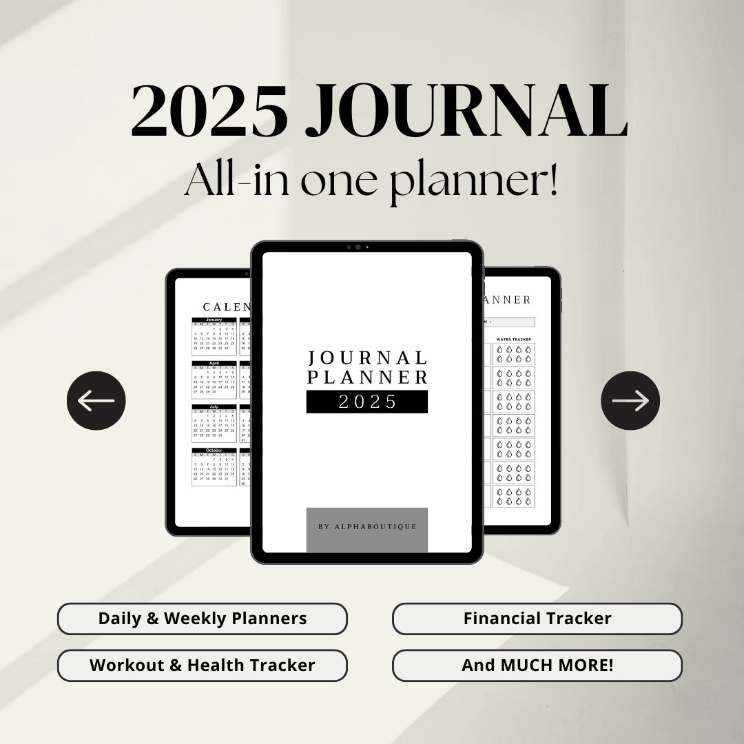 All-in-One 2025 Life Planner - +14 Pages for Ultimate Organization and ...